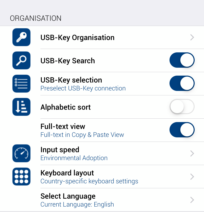 Phrase-Lock® USB-Key | App Overview