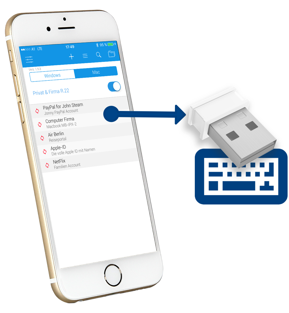 Phrase-Lock Password Manager | USB-Key Encrypted Passwords